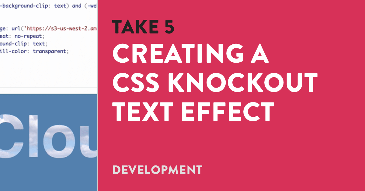 Creating A Css Knockout Text Effect Gymnasium 