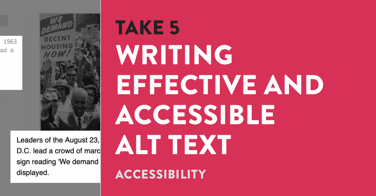 Writing Effective and Accessible Alt Text | Gymnasium